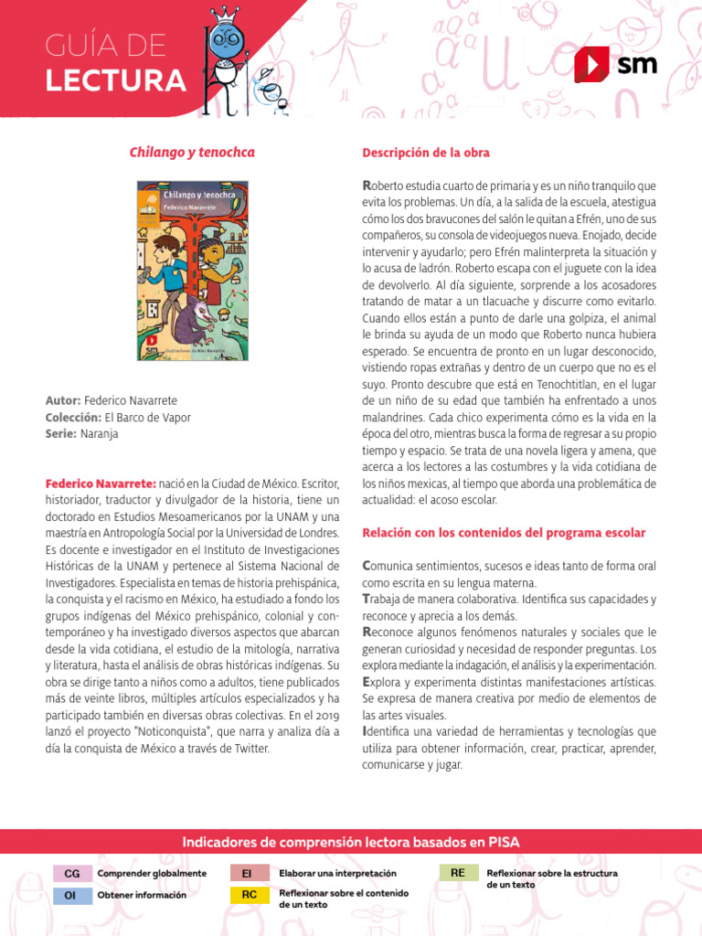 Guia de Lectura Chilango y Tenochca | PDF | Comprensión lectora | México