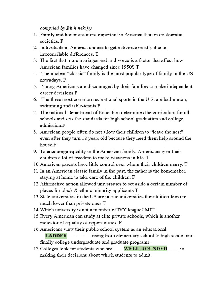 Compiled by Bình Nek:) ) ) | PDF