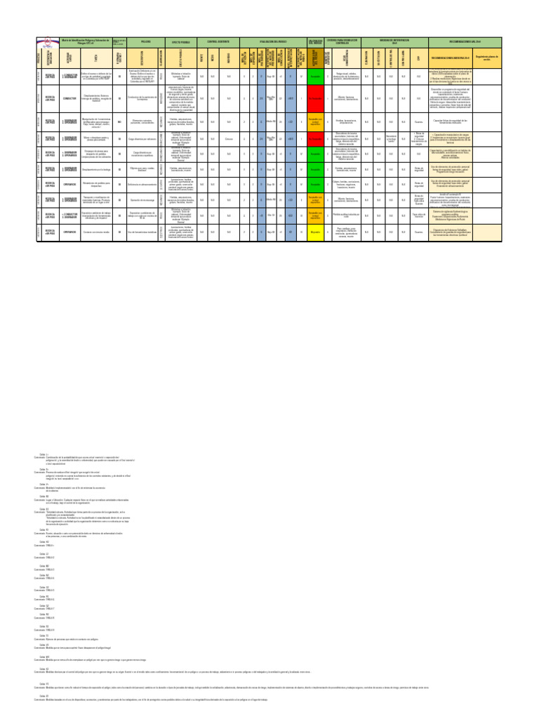 Matriz de Riesgos GTC 45: Ejemplo y Análisis | PDF