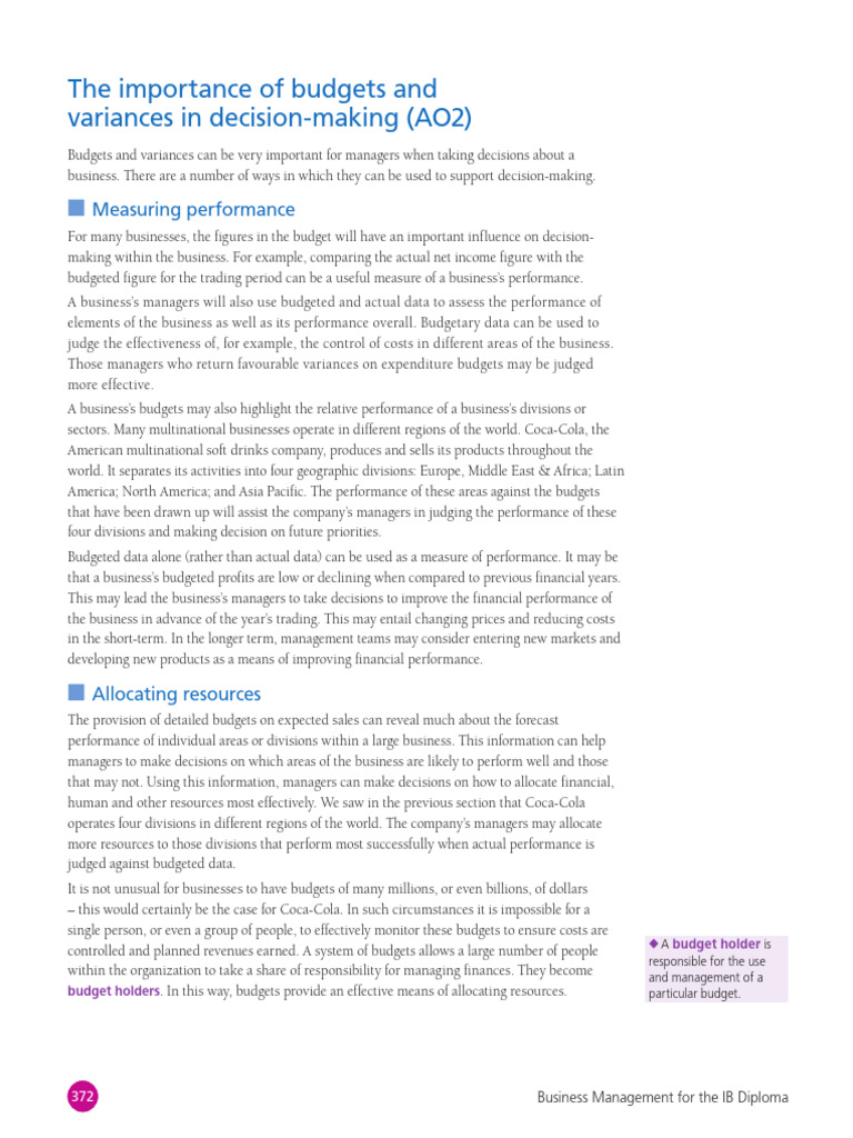 New IB BM Book (Dragged) 11 | PDF | Budget | Business