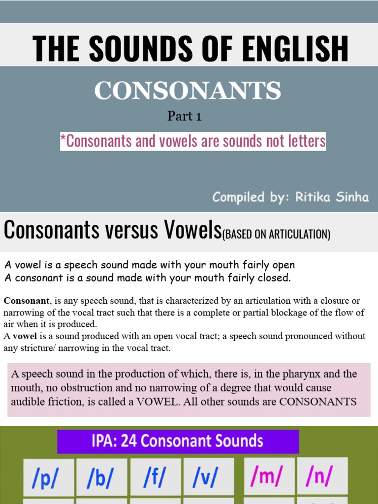 Consonants | PDF