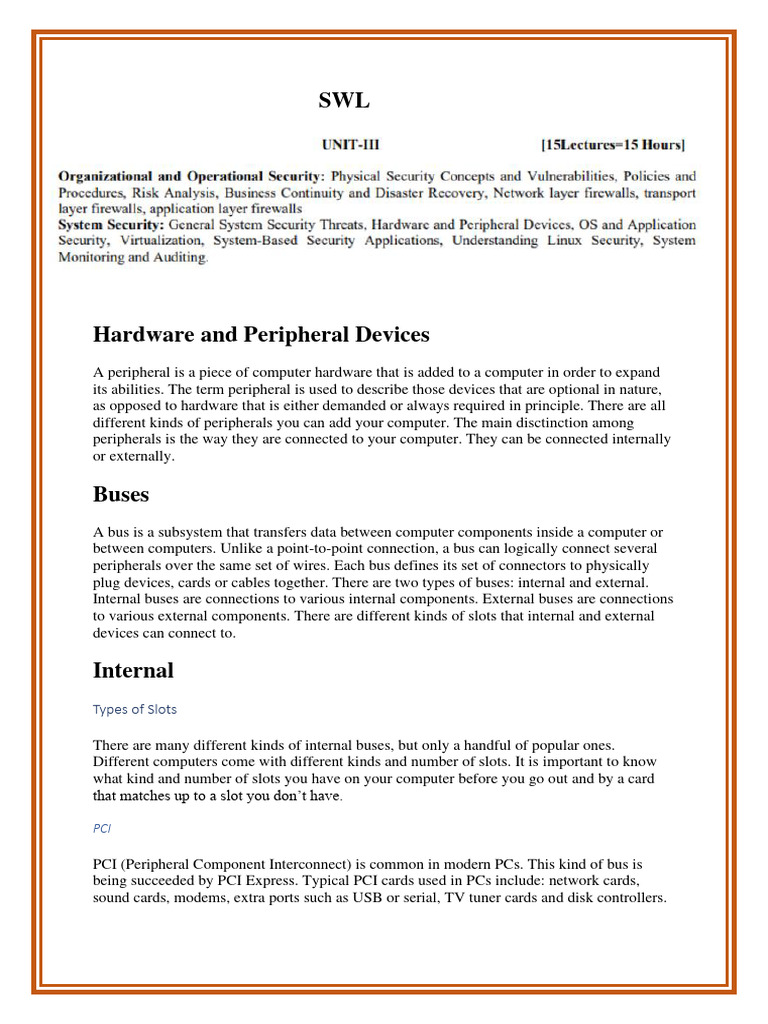 SWL Unit 3 | PDF | Virtualization | Information Security