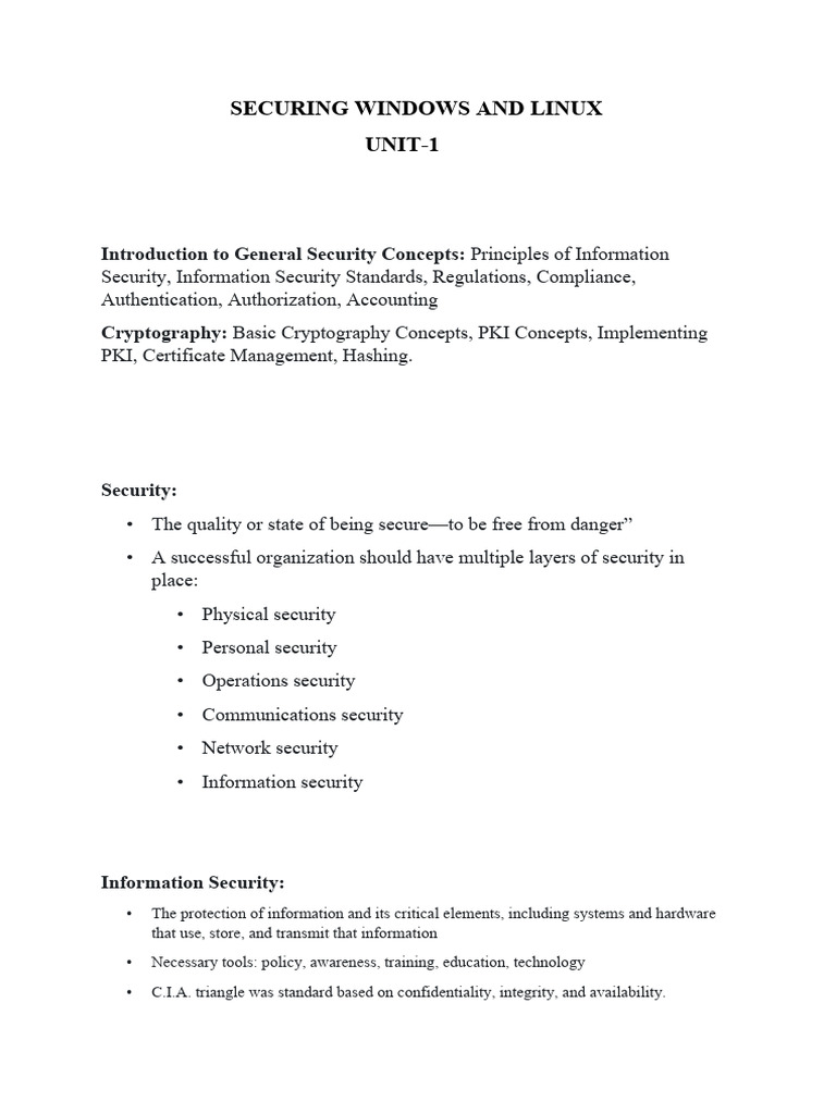 Securing Windows And Linux Pdf