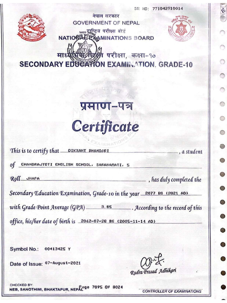 10 CERTIFICATE | PDF
