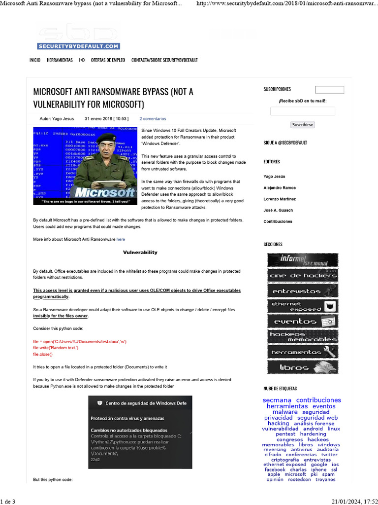 Tu 1 | PDF | Ransomware | Computer File