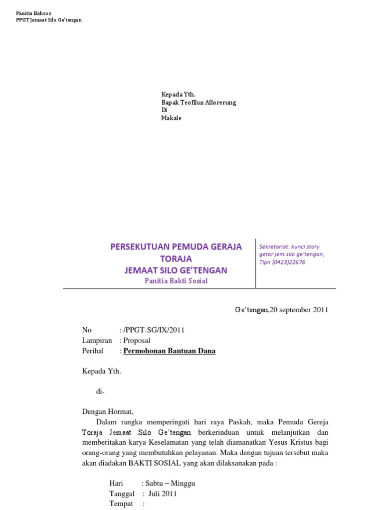 Proposal Baksos Karni | PDF