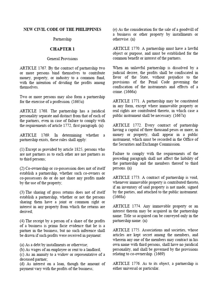 Law2 Part1 | PDF | Partnership | Assignment (Law)