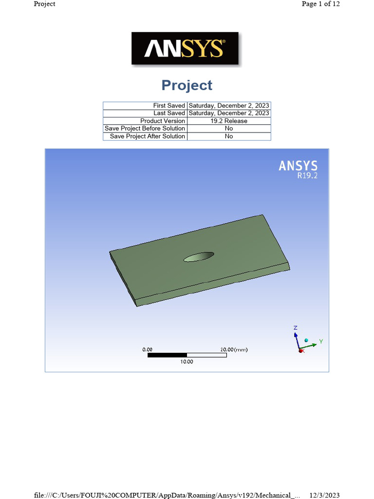 Ansys Mesh Defeature and Curvature Settings | PDF