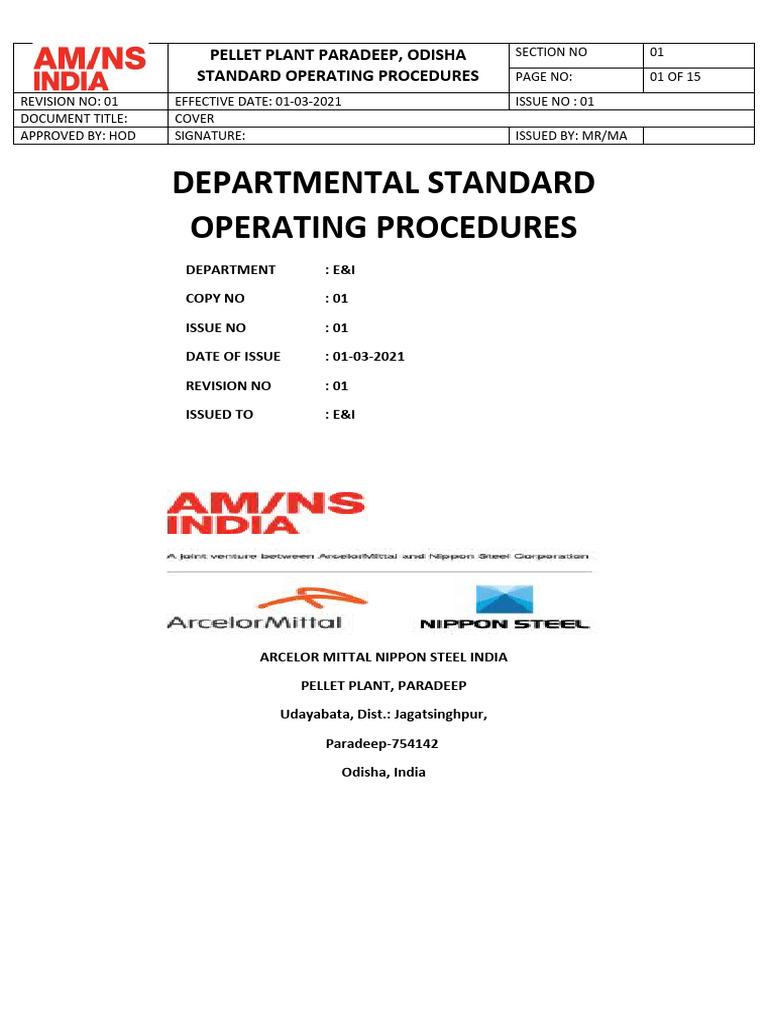 Electrical Isolation SOP for Maintenance | PDF | Electricity | Safety