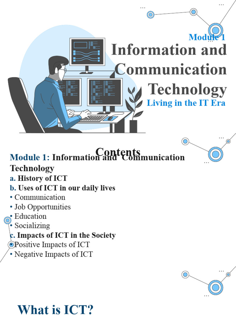 Module 1. Living in The IT Era ICT 1E | PDF | Planets | Solar System