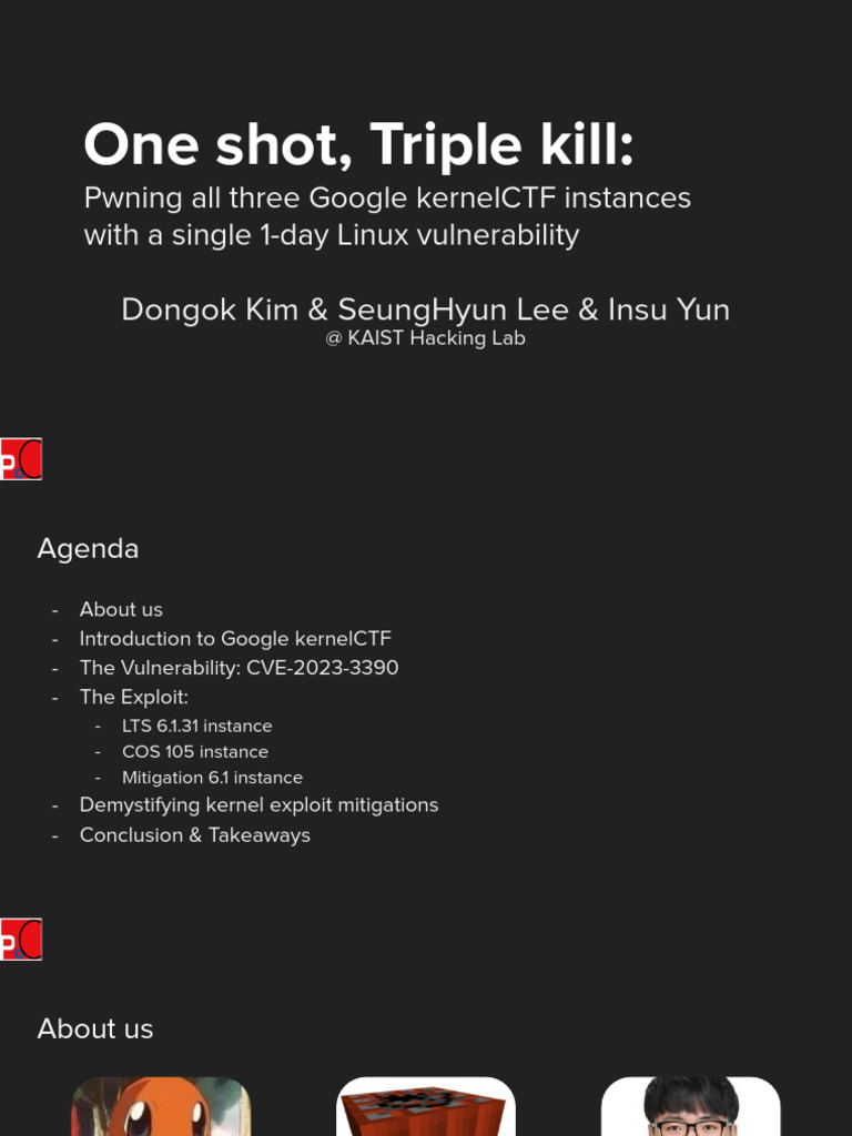Kimkernel Ctf Slides Pdf Software Development Computing 