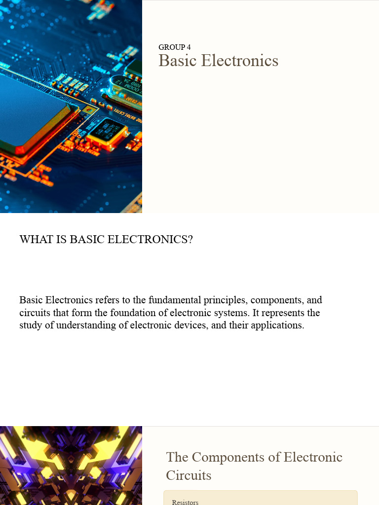 Basic Electronics INDUSTRIAL ARTS 1 | PDF | Power Supply | Electronic ...