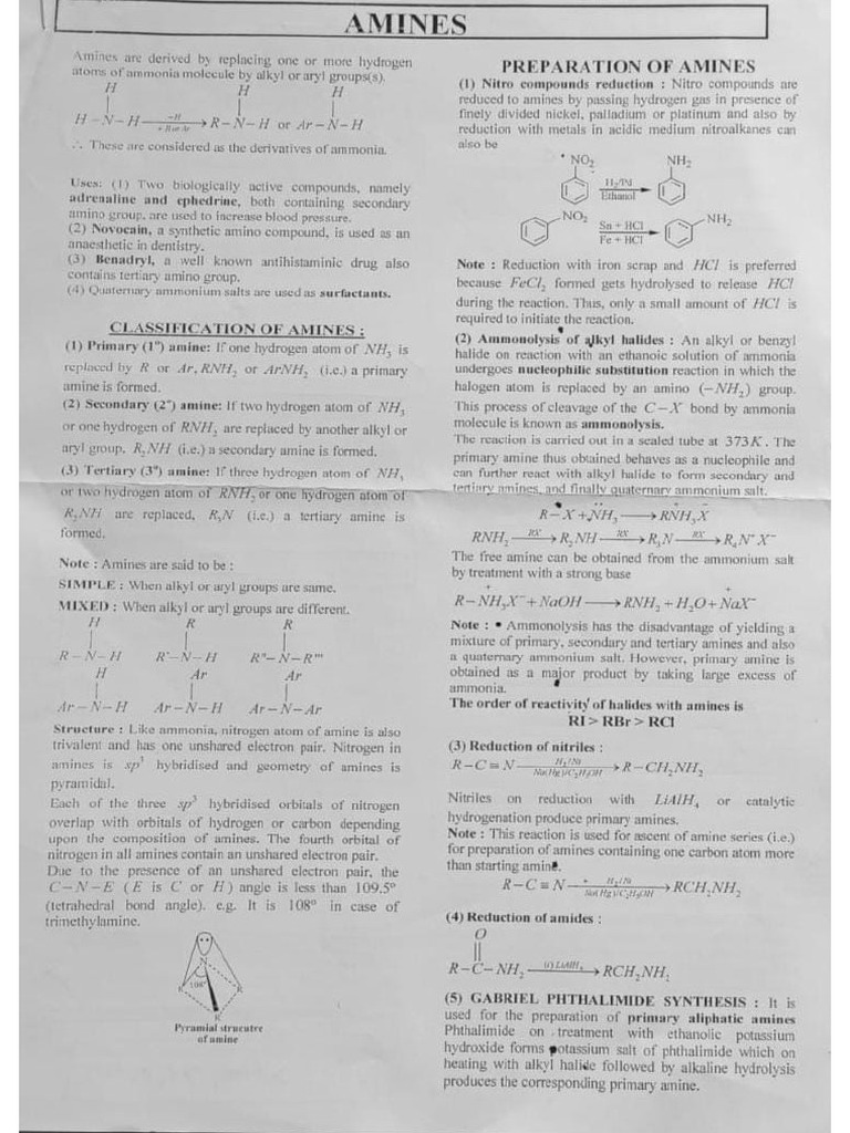 Amines | PDF