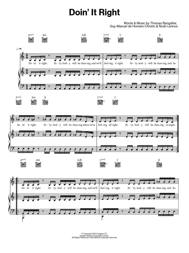 Doin It Right Daft Punk Pdf Songs African American Music