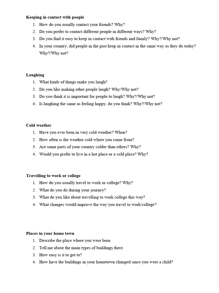 Keeping in Contact With People | PDF