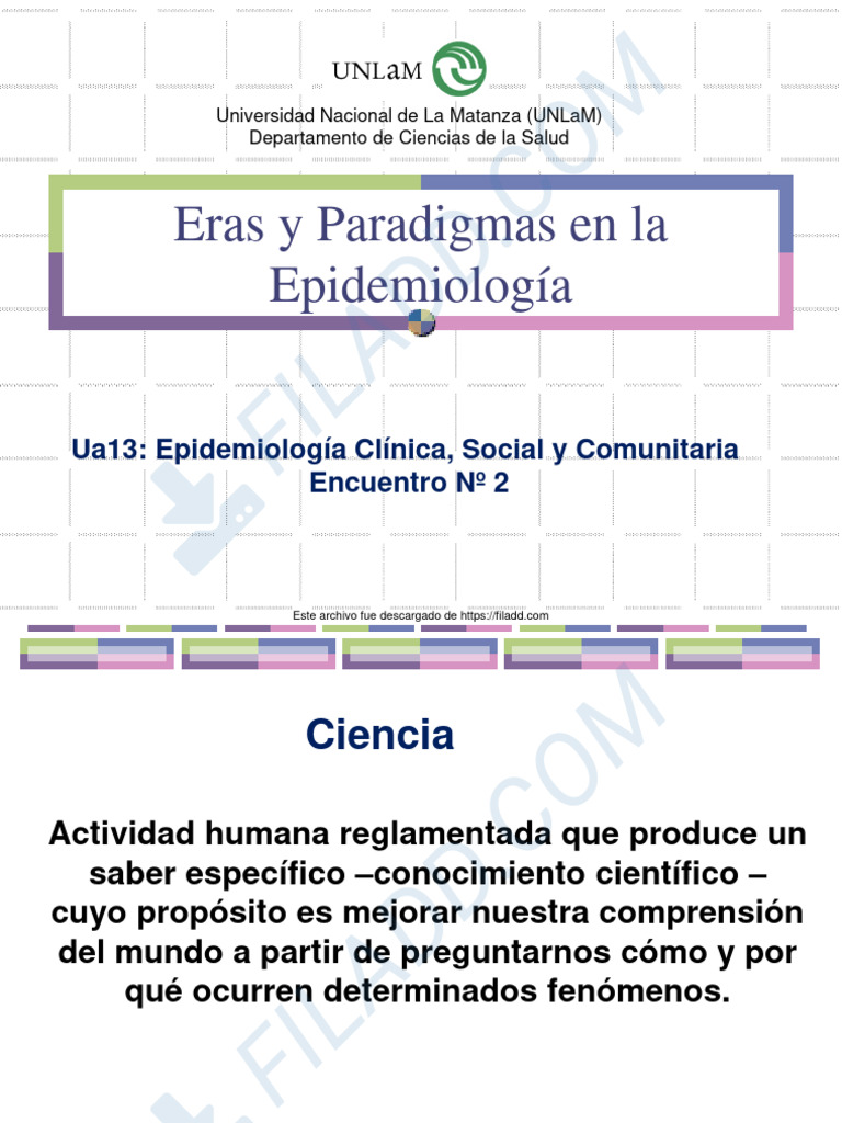 2018 Clase 2 Eras y Paradigmas en Epidemio | Descargar gratis PDF ...