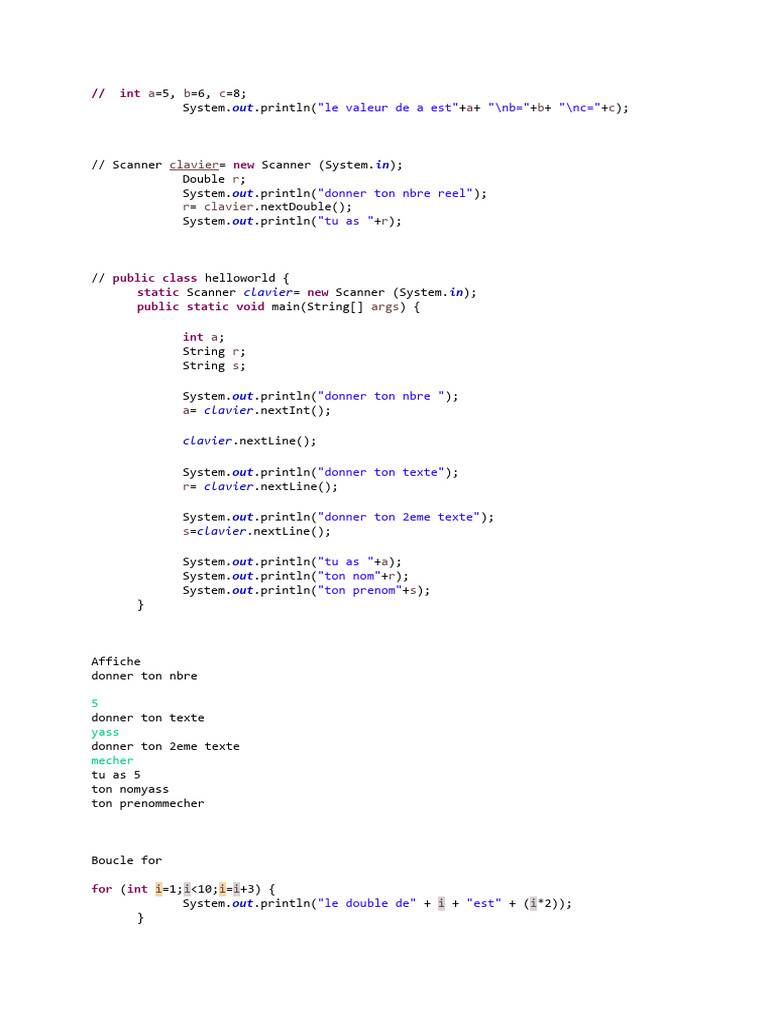 Java | PDF | Paradigme de programmation | Informatique
