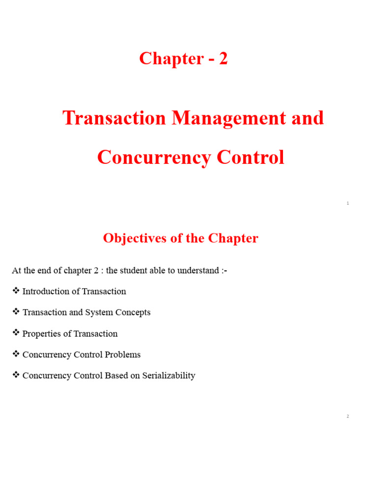 CH-2 Transaction ProcessingSS Update | PDF | Database Transaction | Acid