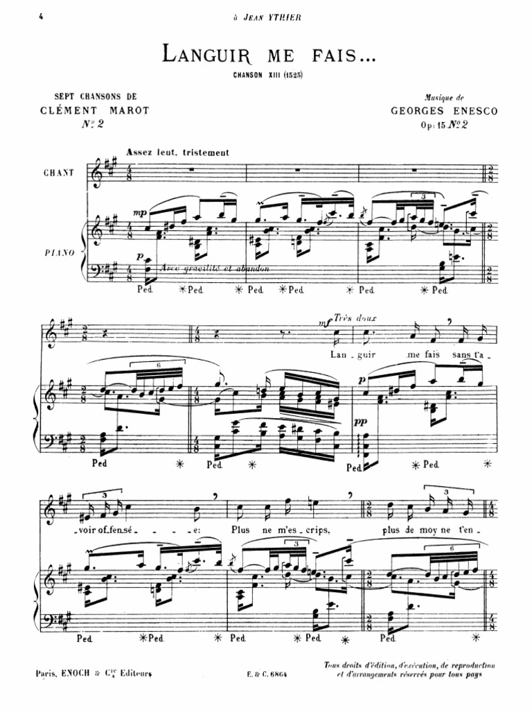 Languir Me Fais | PDF