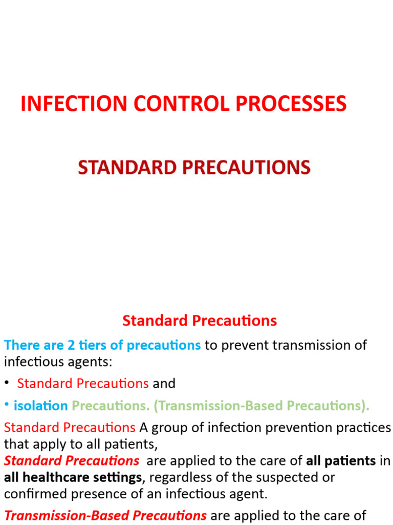 Infection Control & Precautions Guide | PDF | Hand Washing | Hygiene