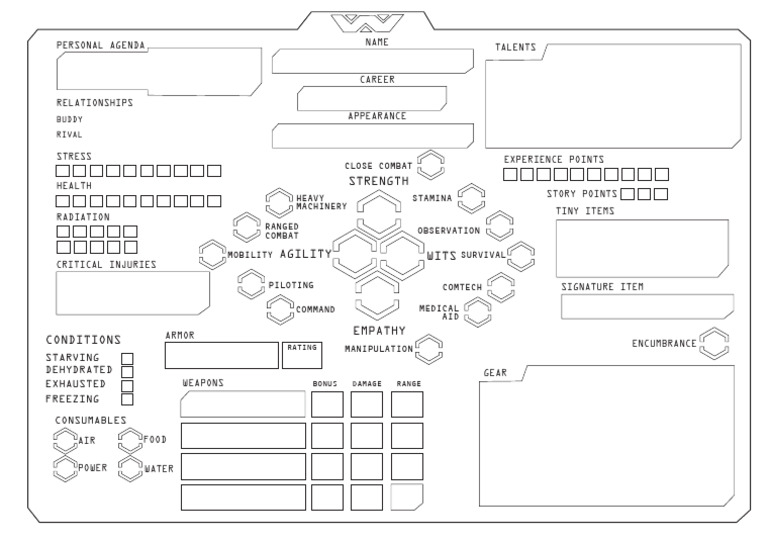 Character Role-Playing Sheet | PDF