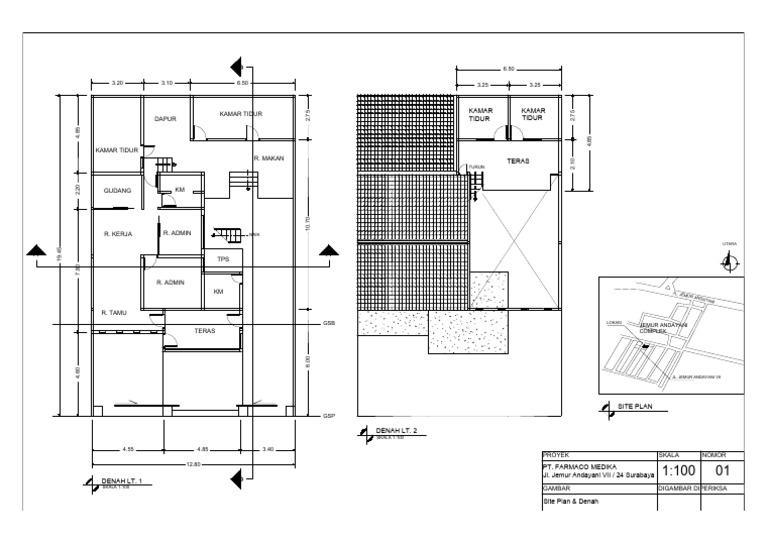 REVISI DENAH FARMACO lt1 | PDF