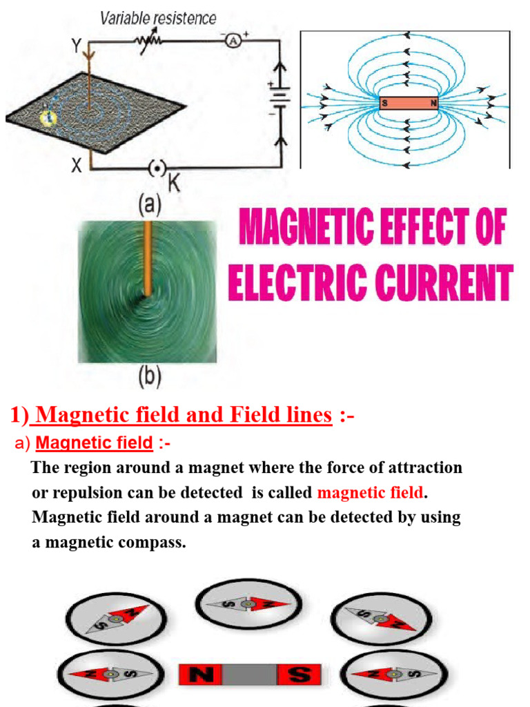 Magnetic Effect Ppt 1 | PDF | Magnetic Field | Magnetism