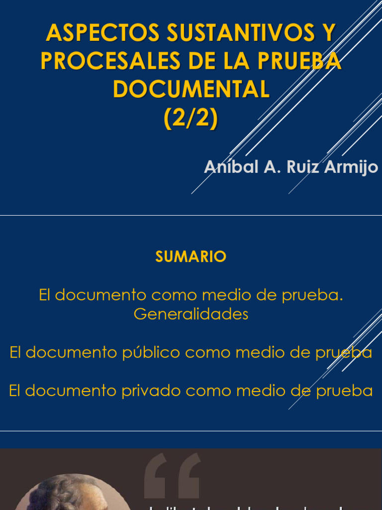 Prueba CPC - Documental 2 (Presentación) - Ruiz | PDF | Demanda judicial | Sentencia (ley)