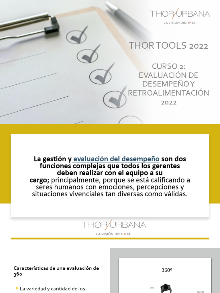 Programa Retroalimentación Thor Urbana 2023 | PDF | Evaluación | Realimentación