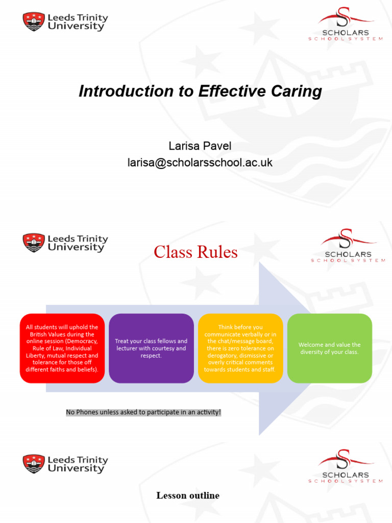 Week 2 - Principles of Effective Caring | PDF | Discrimination | Social Psychology