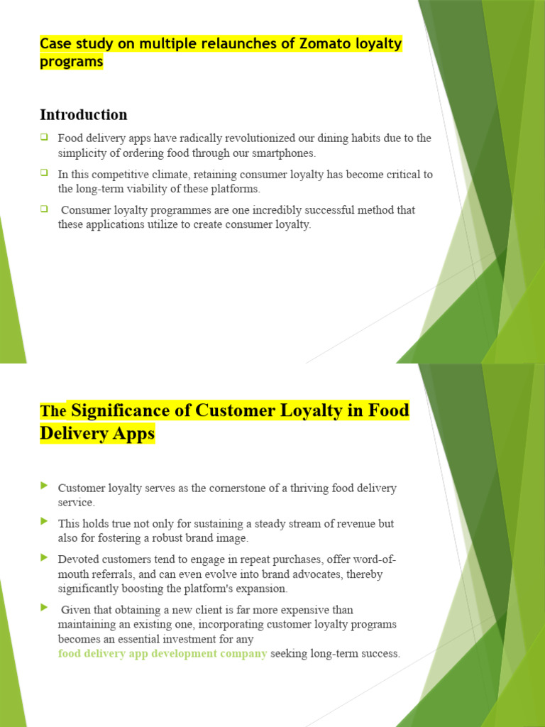 Zomato Loyalty Program Case Study | PDF | Loyalty Program | Mobile App