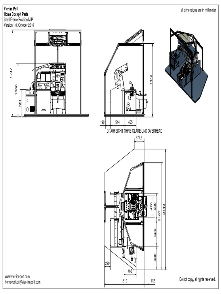 Vier Im Pott Dimensions Single Seat Cockpit | PDF