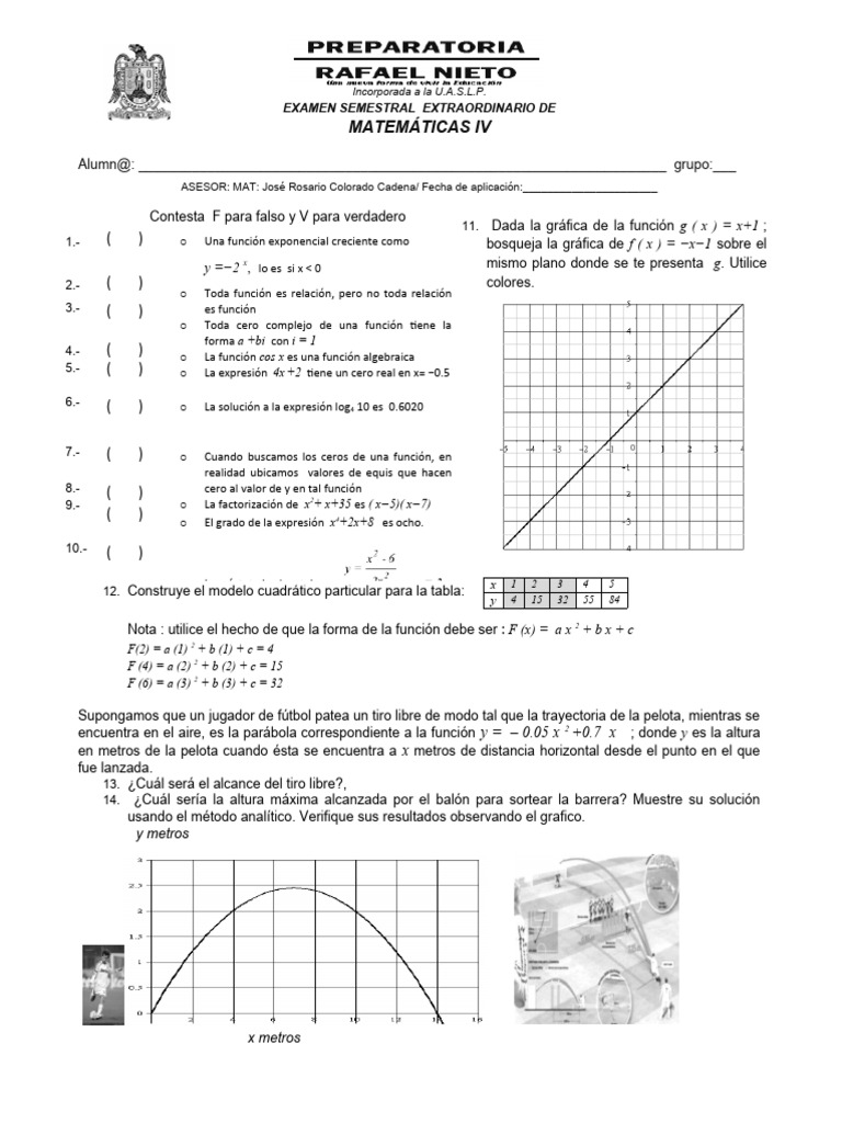 Exa - Mat Iv Extra Uaslp 2013 | PDF