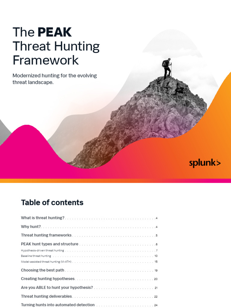 Splunk Peak Threat Hunting Framework | PDF | Statistical Classification ...