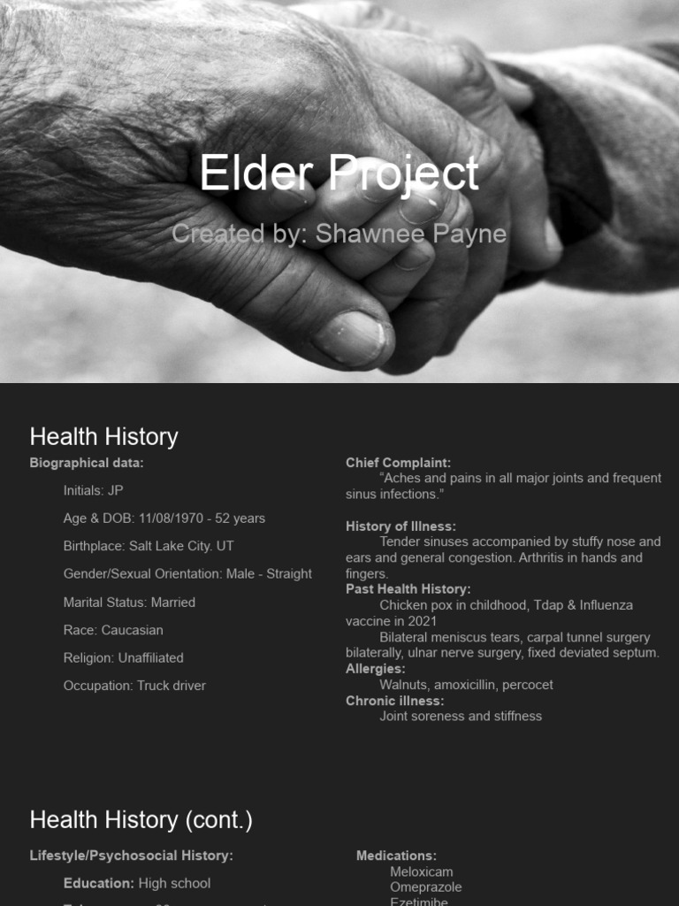 Elder Project | PDF | Massage | Pain