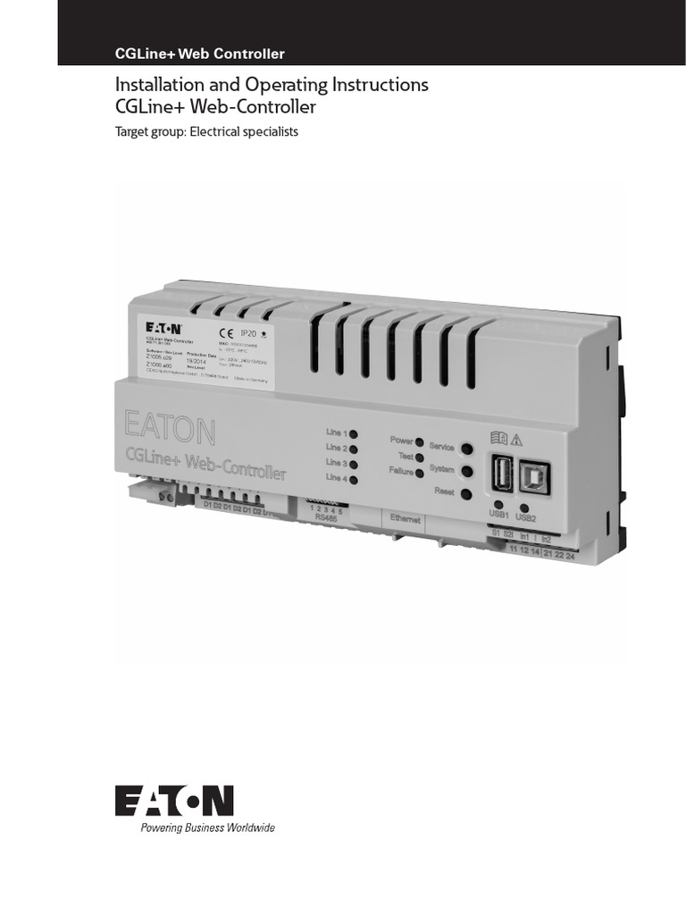 Eaton Emergency Lighting Self Contained System Cgline Plus Web ...