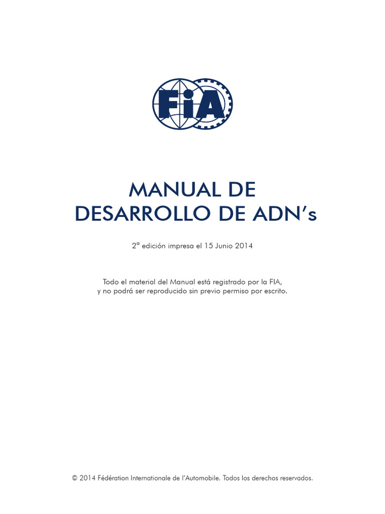 Manual de Desarrollo de Adn'S: 2 Edición Impresa El 15 Junio 2014 | PDF | Fédération ...