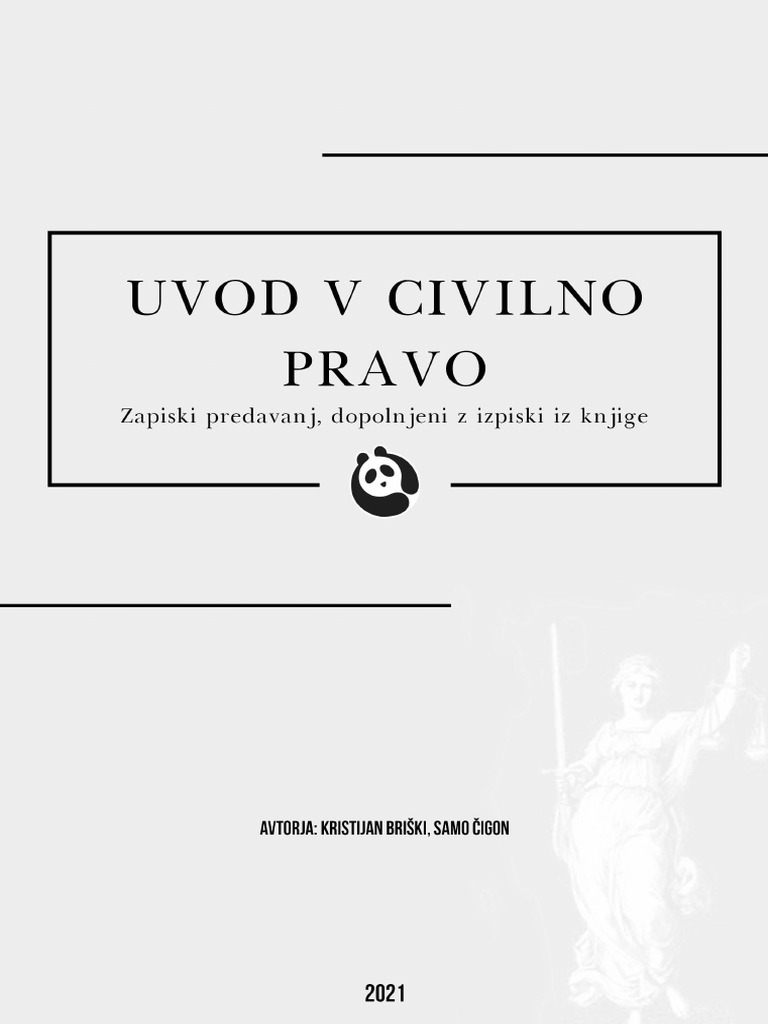 Uvod V Civilno Pravo | PDF
