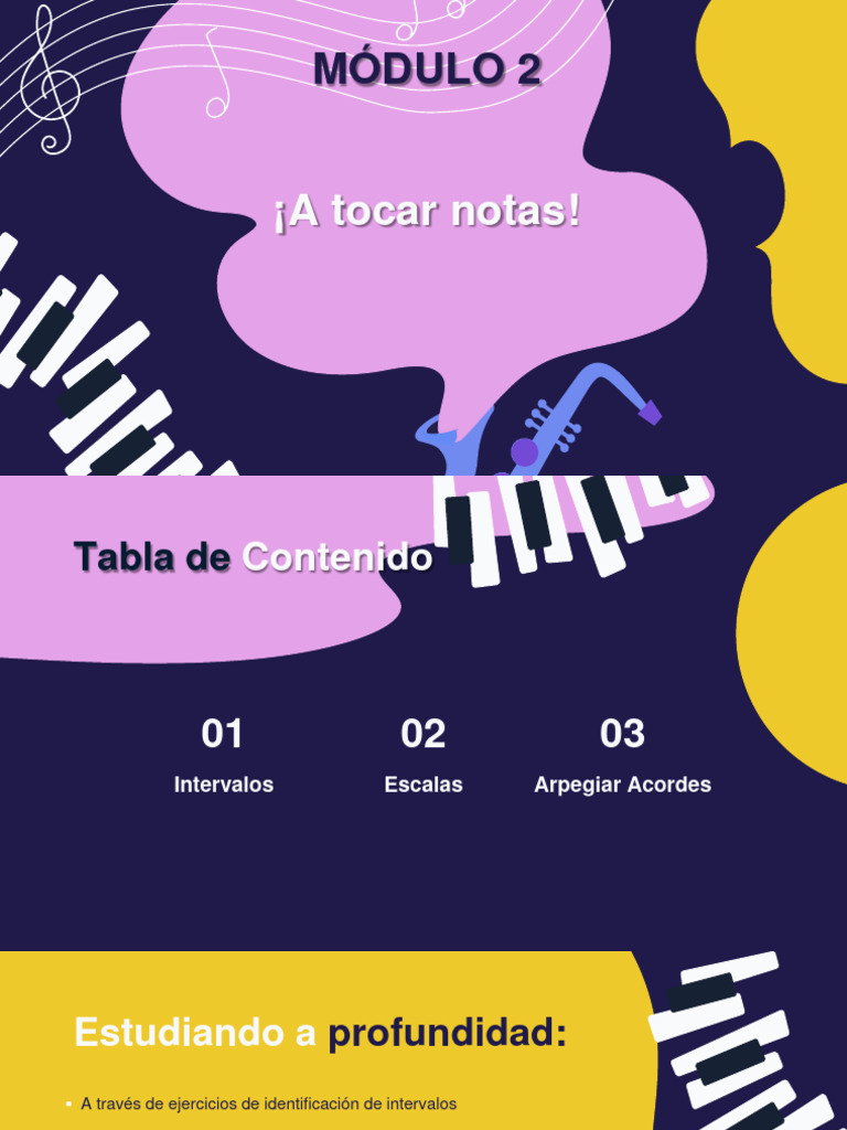 MODULO 2 A tocar notas!!! | PDF | Intervalo (música) | Escala (música)