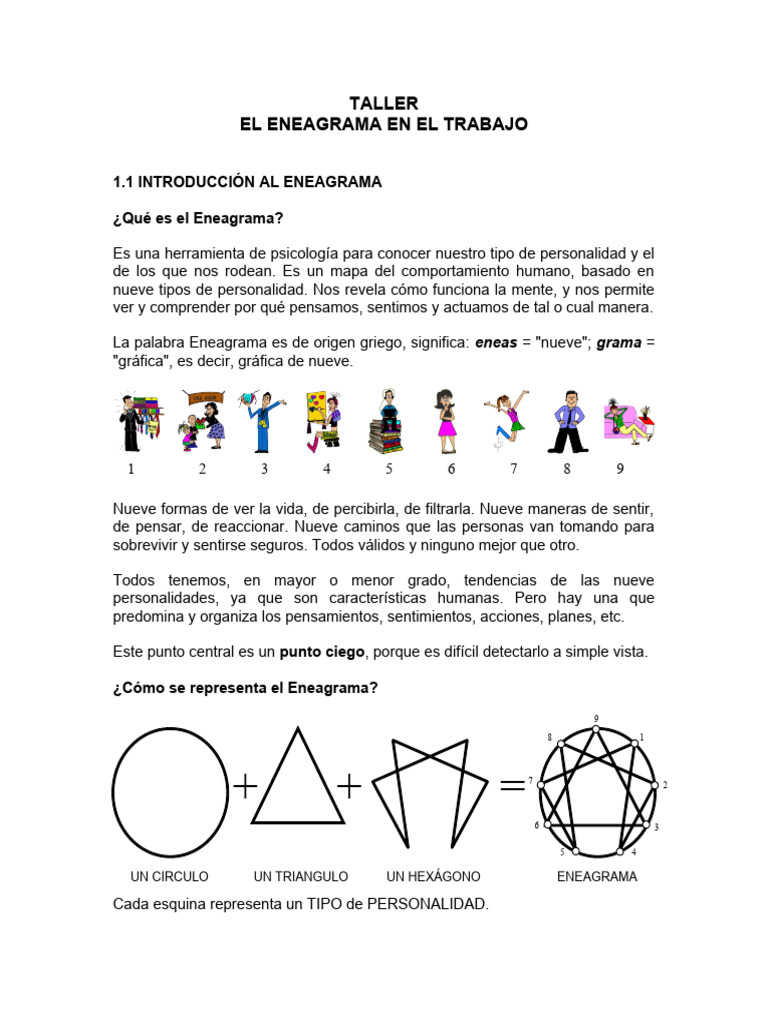 Introducción al Eneagrama y Personalidades | PDF | Eneagrama de la ...