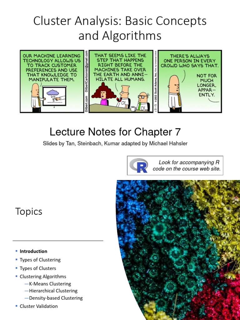 Chap7 Basic Cluster Analysis | PDF | Cluster Analysis | Algorithms Chap7 Basic Cluster Analysis | PDF | Cluster Analysis | Algorithms
