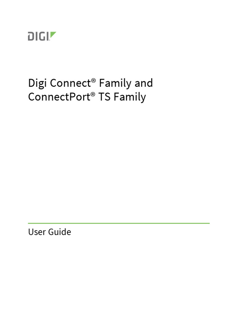 06.digi ConnectPort 90000565 | PDF | Port (Computer Networking ...