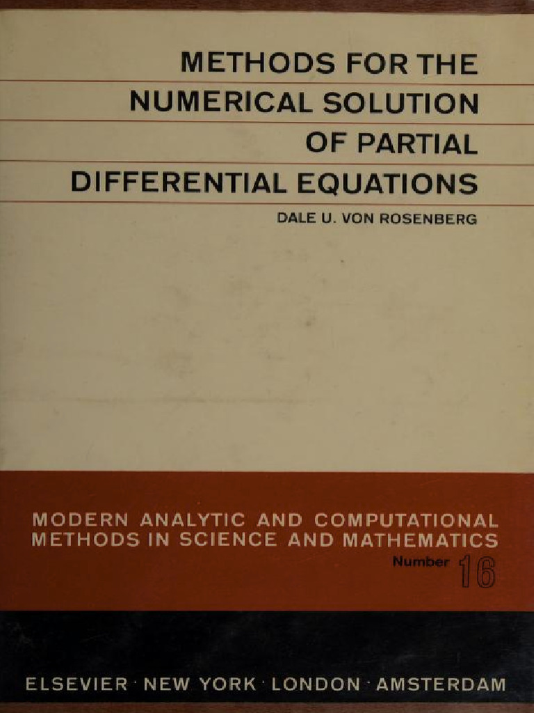 Von Rosemberg Method For Numerical Solution of Differential Equation | PDF