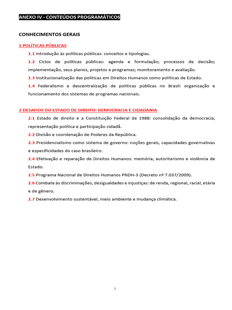 Conteúdo Completo - CNU | PDF
