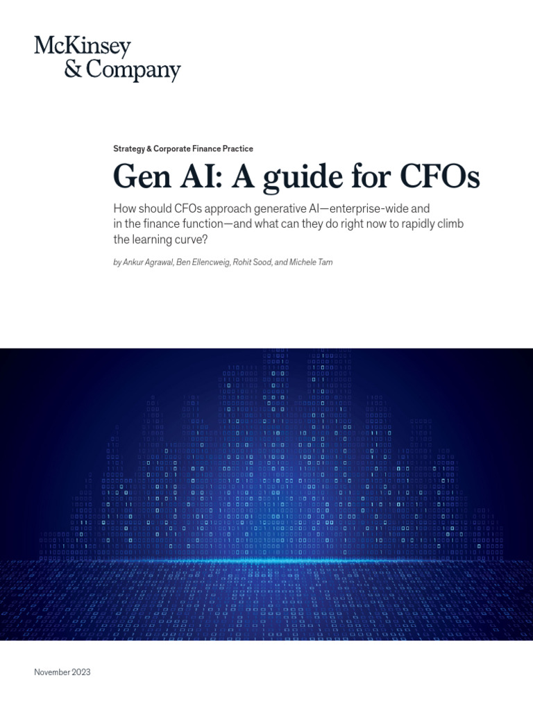 Gen Ai A Guide For Cfos Pdf Artificial Intelligence Intelligence