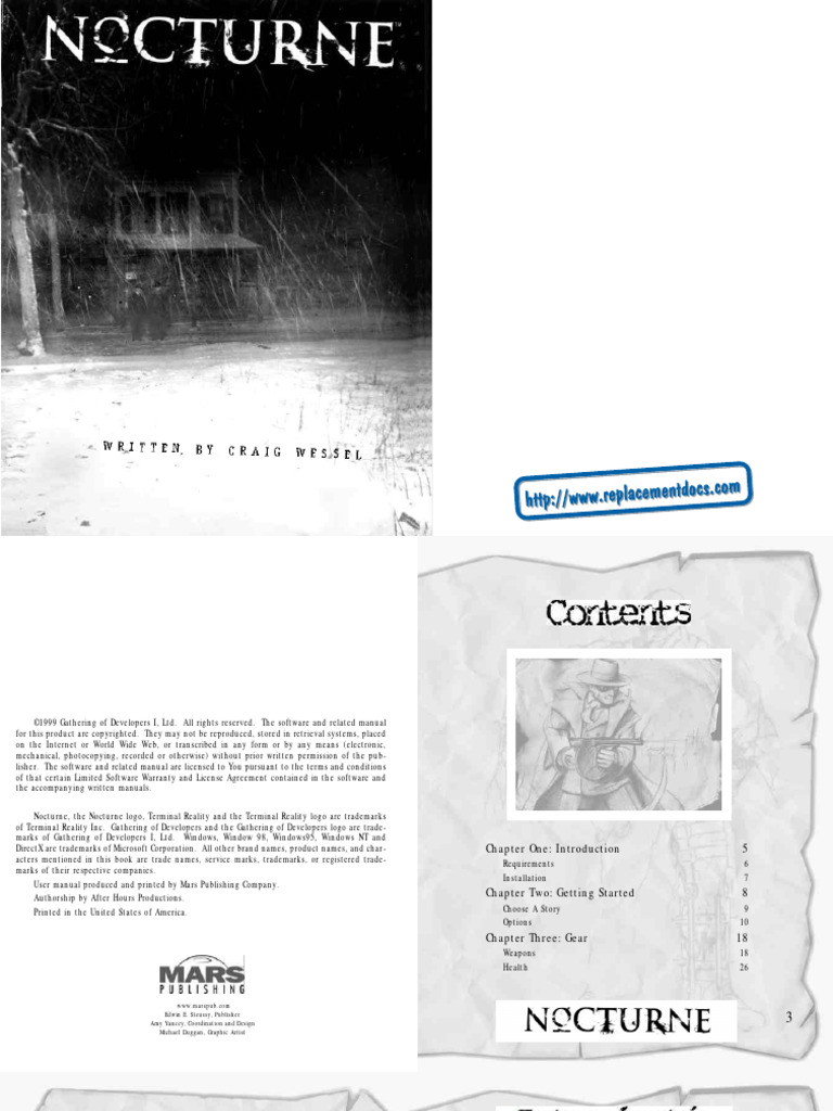 Nocturne - Manual - PC | PDF | Ammunition | Computer Keyboard