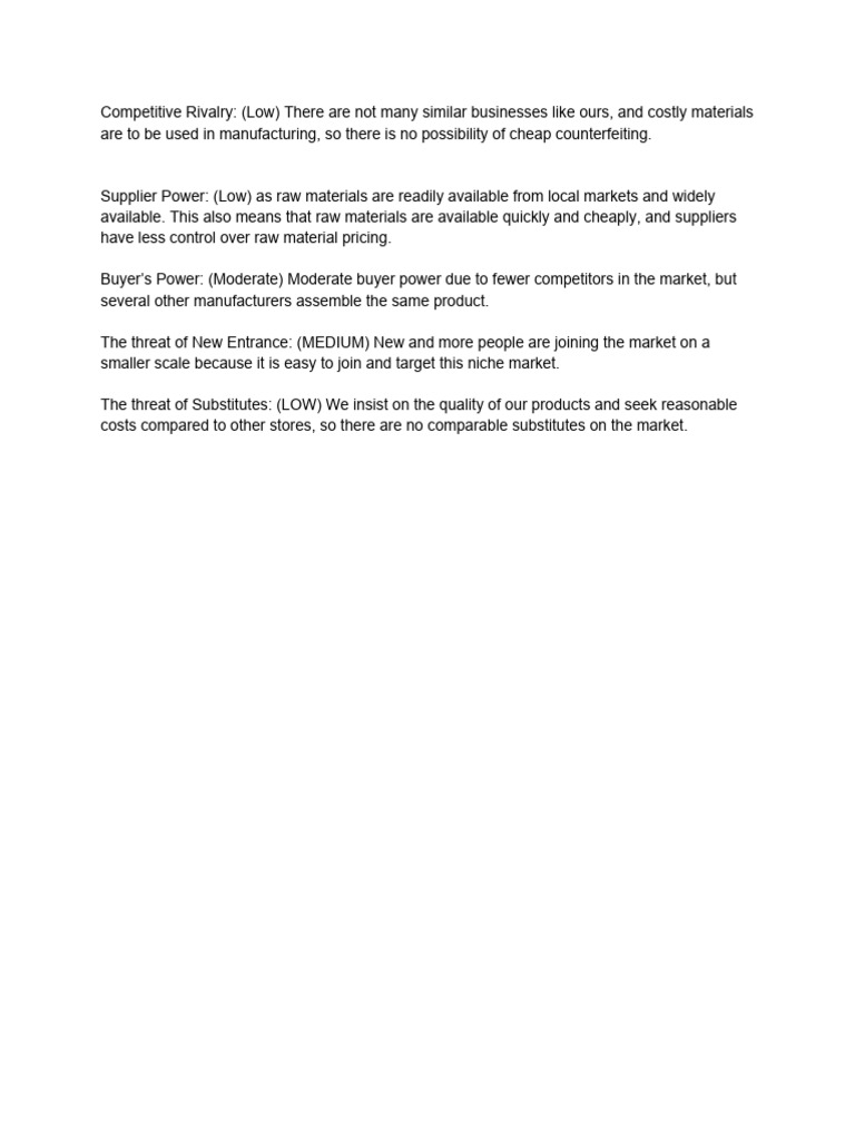 Porters 5 Forces Itb Bamboo Straw | PDF