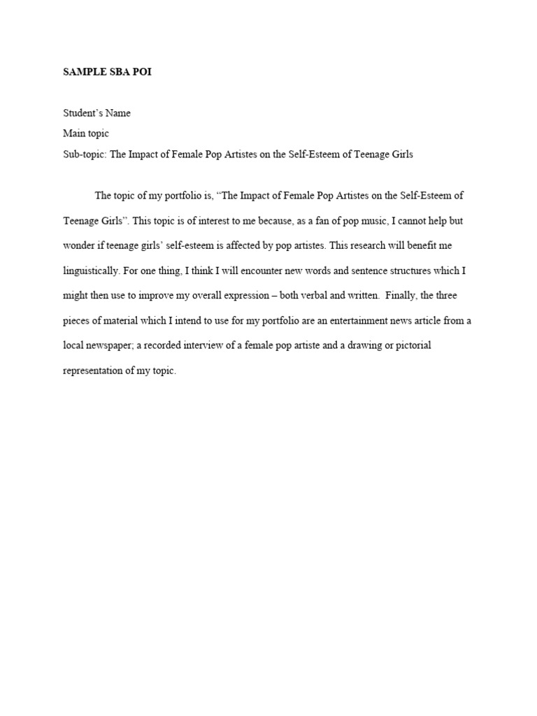 Sample Sba Poi | PDF