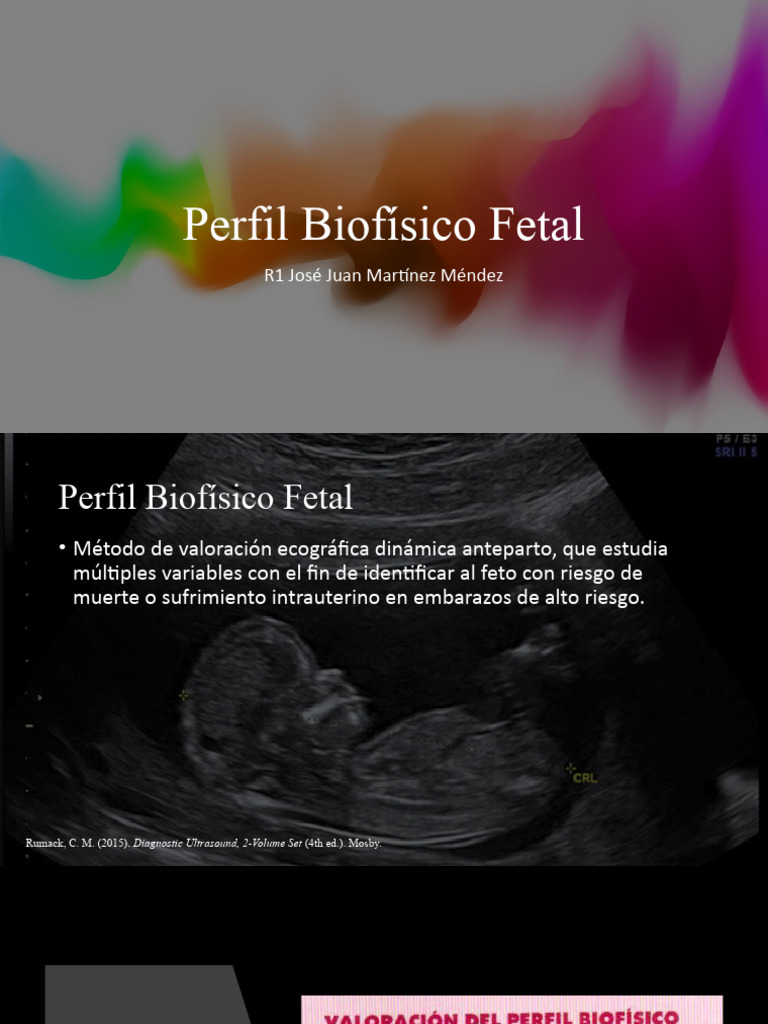 Perfil Biofísico Fetal | PDF | Feto | El embarazo