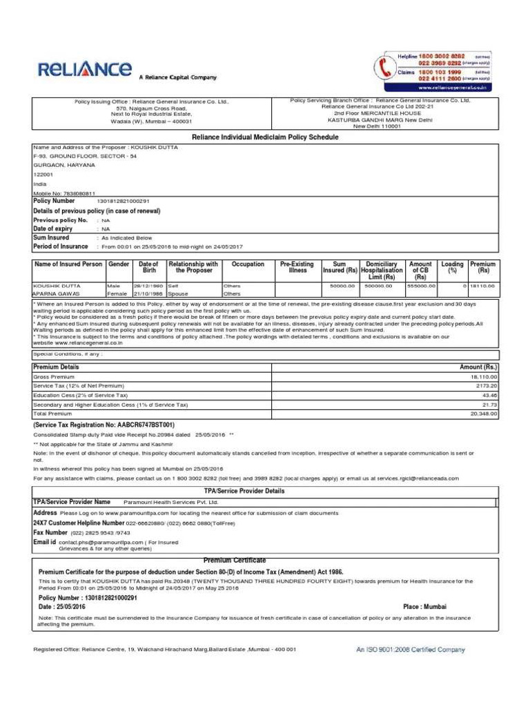 Individual Policy | PDF